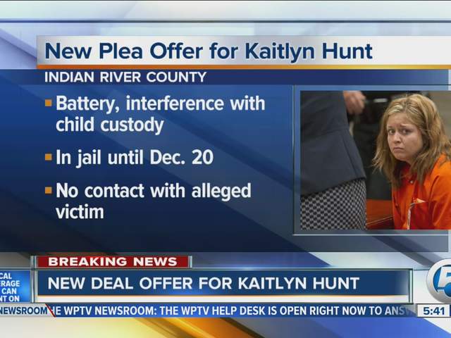 Kaitlyn Hunt offered new plea deal