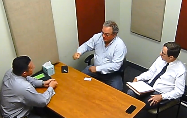 Austin Harrouff's parents talk with detectives