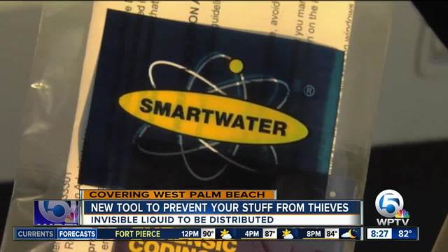 High-tech SmartWater hopes to cut crime in WPB